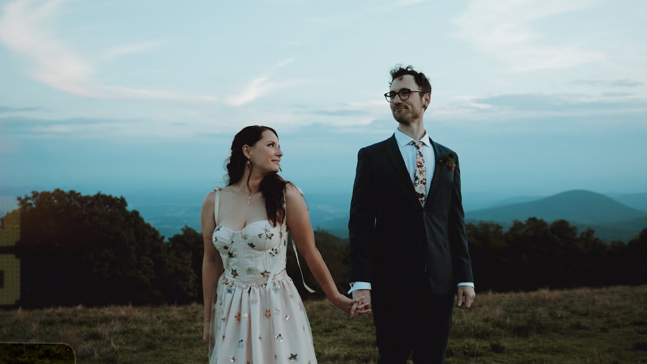 Couple Gets Married Surrounded by Cows | Asheville Elopement Wedding ...