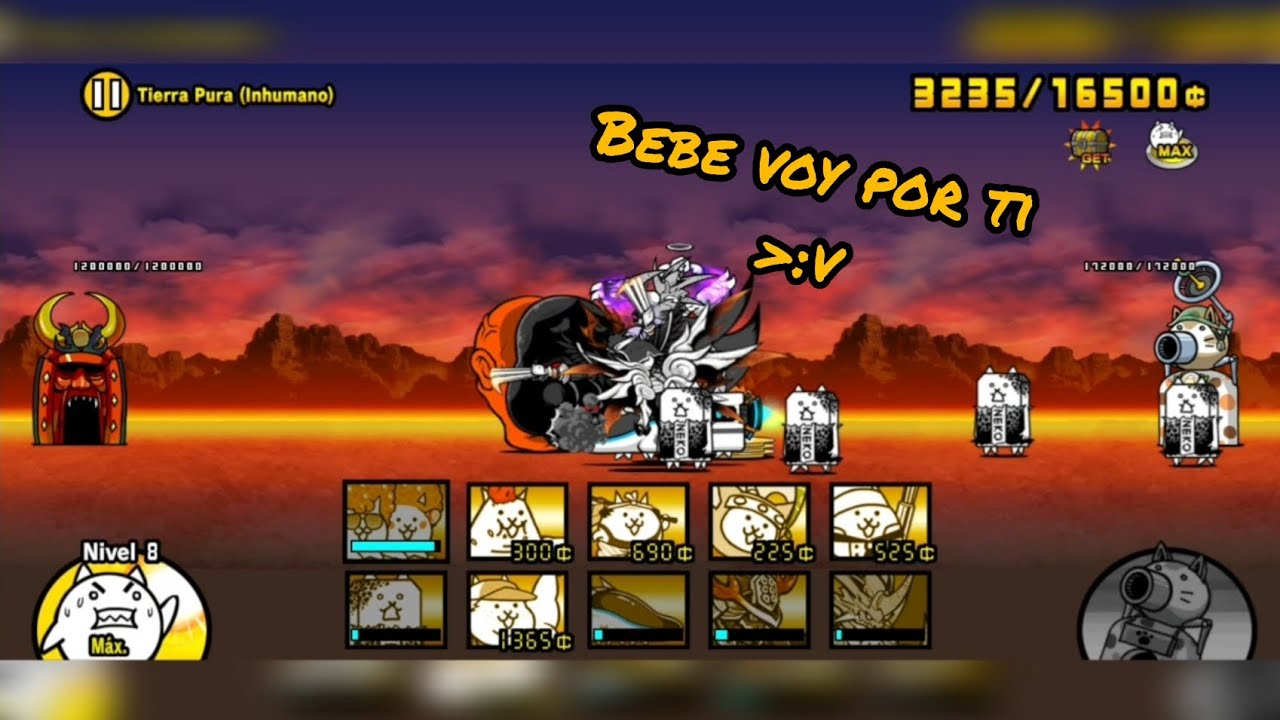 el bebe :v|the battle cats|tribunal de tormento - YouTube