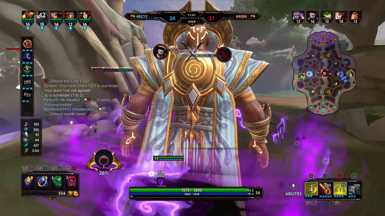 Smite Rank conquest olo carry 2 ps4 - YouTube