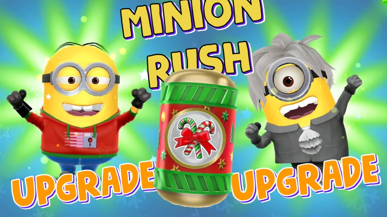 Minion Rush Artist Stuart and Coder Upgrade Costumes prize pods opening ...