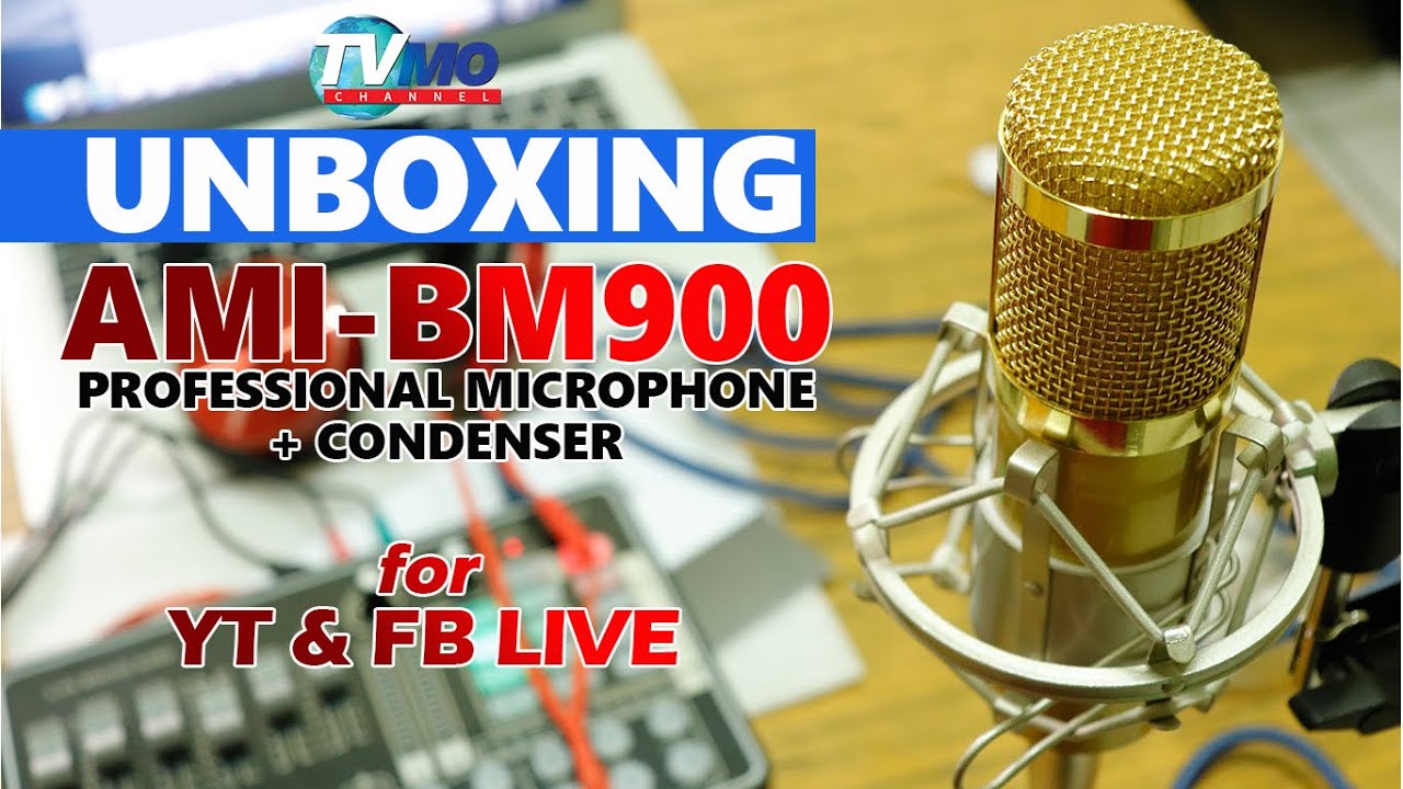Unboxing AMI BM900 Condenser Microphone - YouTube