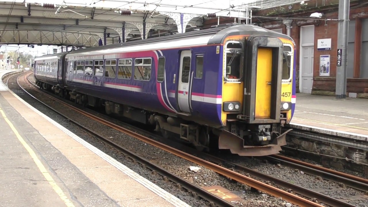 Scot Rail Class 156 Departing Ayr (19/4/18) - YouTube