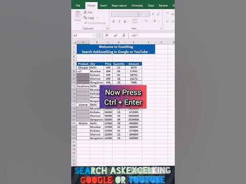 Special Trick 🤫#askexcelking #ExcelKing2020 #excelshortcuts #exceltips #exceltricks #ytshorts # ...