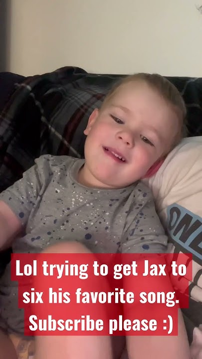 Jax just waking up .. trying to get him so sing his favorite song lol ...