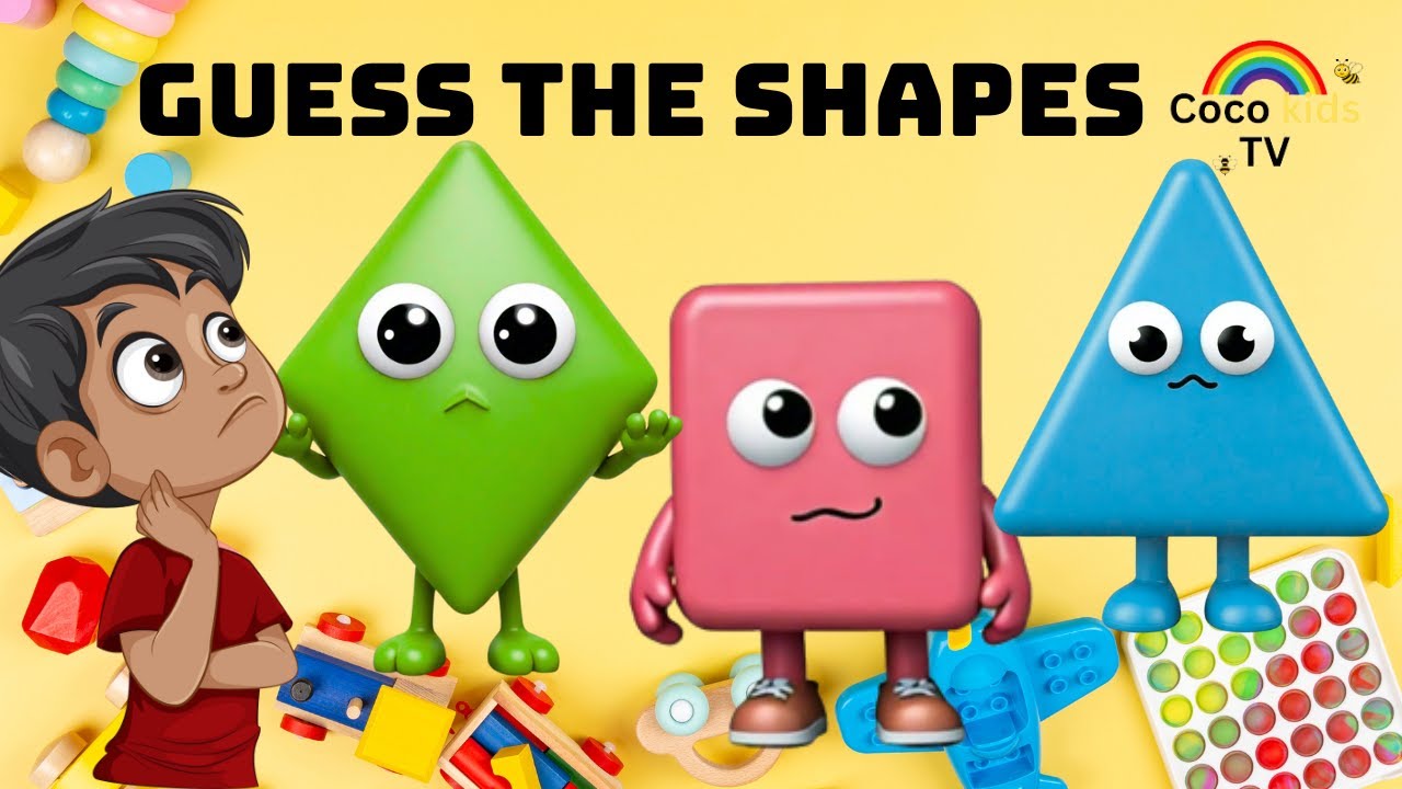 Guess the Shapes | Fun Loop Video for Kids | Learn Shapes with ...