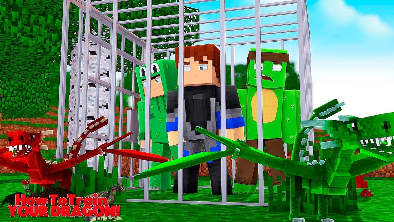 A ZOMBIE DRAGON ATTACKS OUR DRAGON NATION - Minecraft HOW TO TRAIN YOUR ...