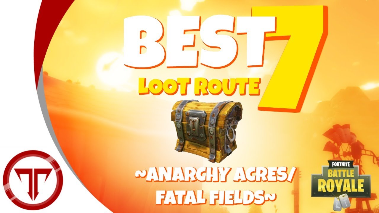 BEST Battle Royale Loot Route #7!! (Anarchy Acres/Fatal Fields) w ...