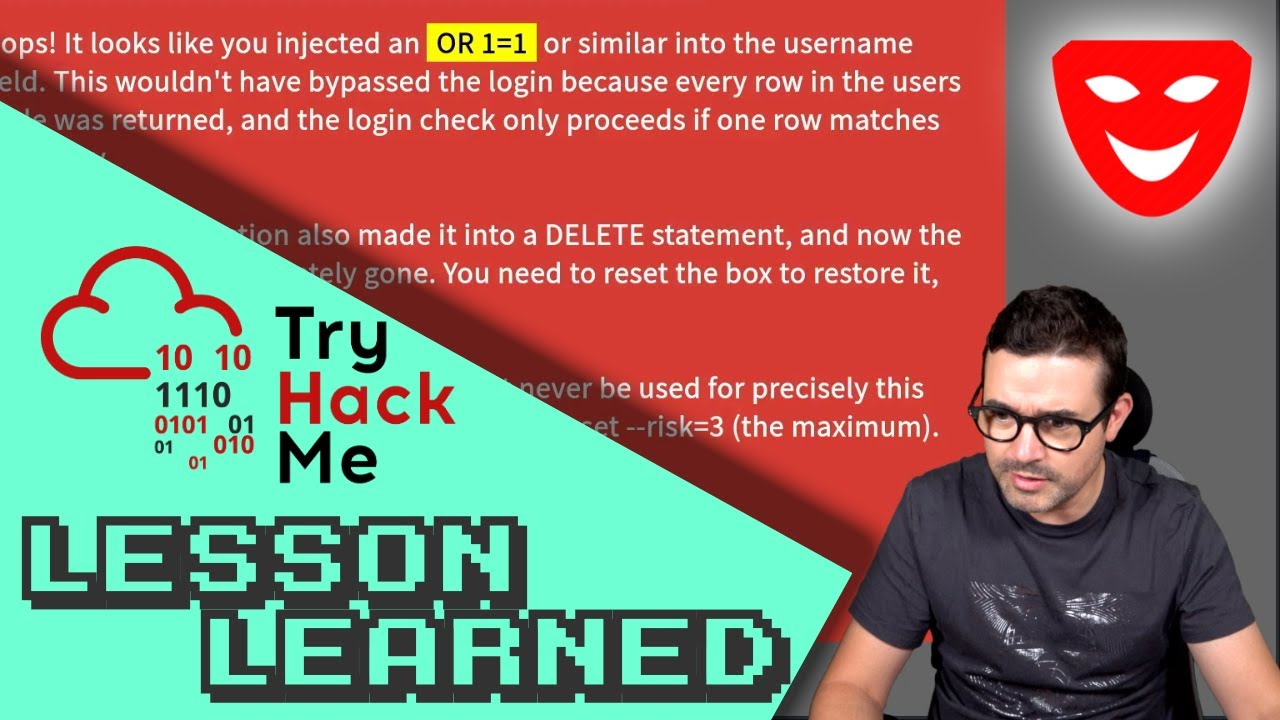 TryHackMe Lesson Learned 🧐 - YouTube