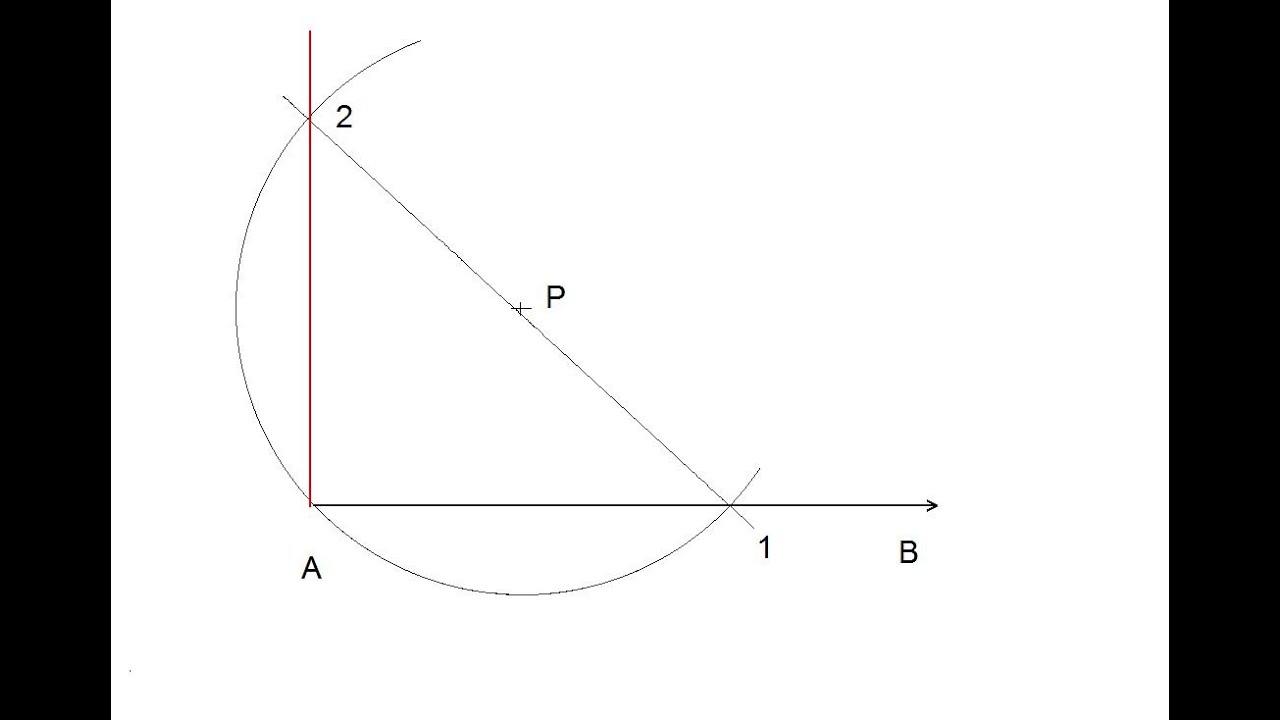 PERPENDICULAR A UNA SEMIRRECTA POR SU ORIGEN (SOLUCION2) - YouTube