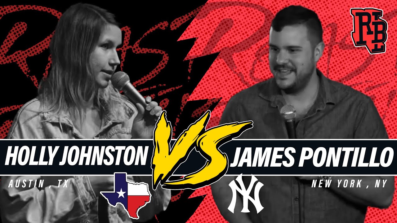Holly Johnston (Austin) vs James Pontillo (New York) | Roast Battle ...