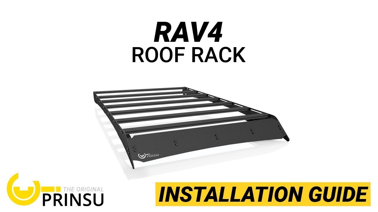 Toyota Rav4 Prinsu Roof Rack 2019-2021 - YouTube