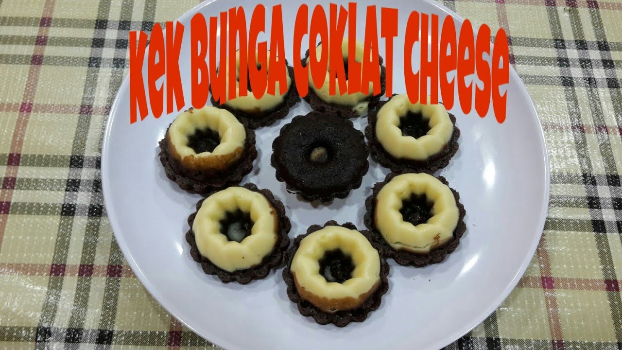 KEK BUNGA COKLAT CHEESE - YouTube