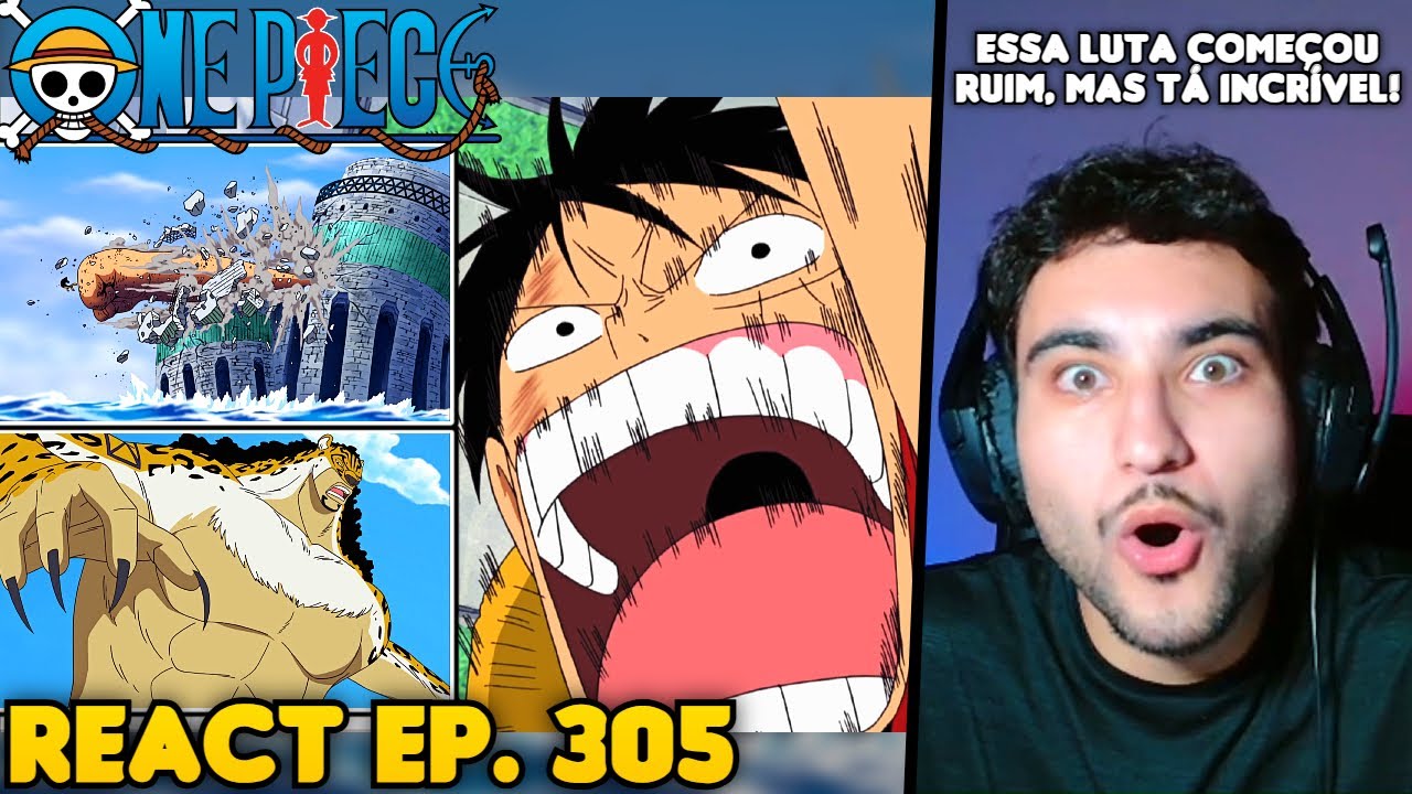 LUFFY GEAR 3 VS LUCCI - React One Piece EP. 305 - YouTube