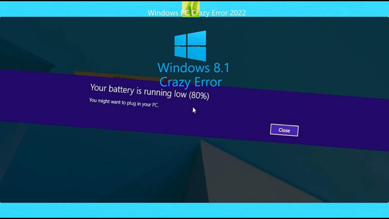 Windows 8.1 Crazy Error - YouTube