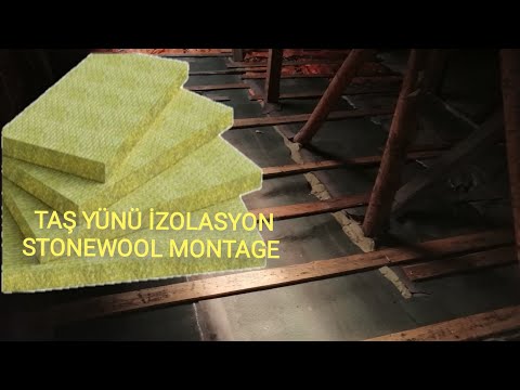 ÇATI KATI, KAPALI TERAS ISI YALITIMI, TAŞ YÜNÜ DÖŞEME UYGULAMASI, THE STONEWOOL