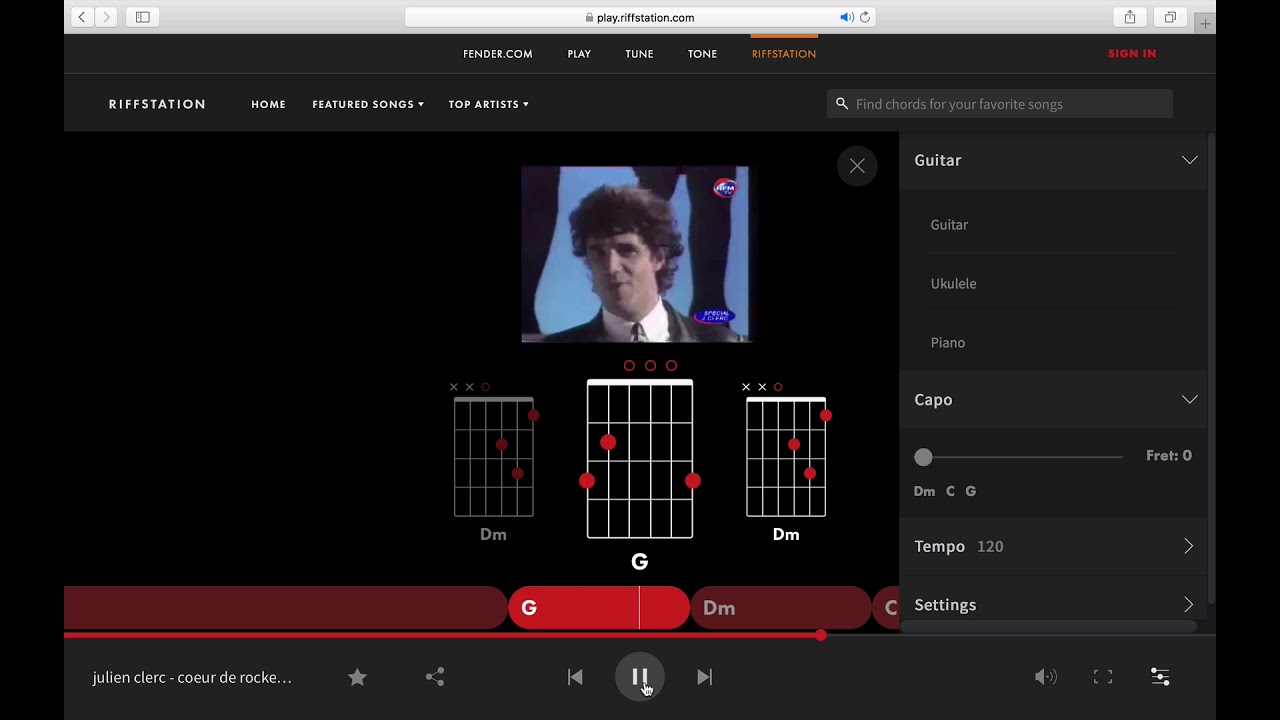 Julien clerc coeur de rocker - YouTube
