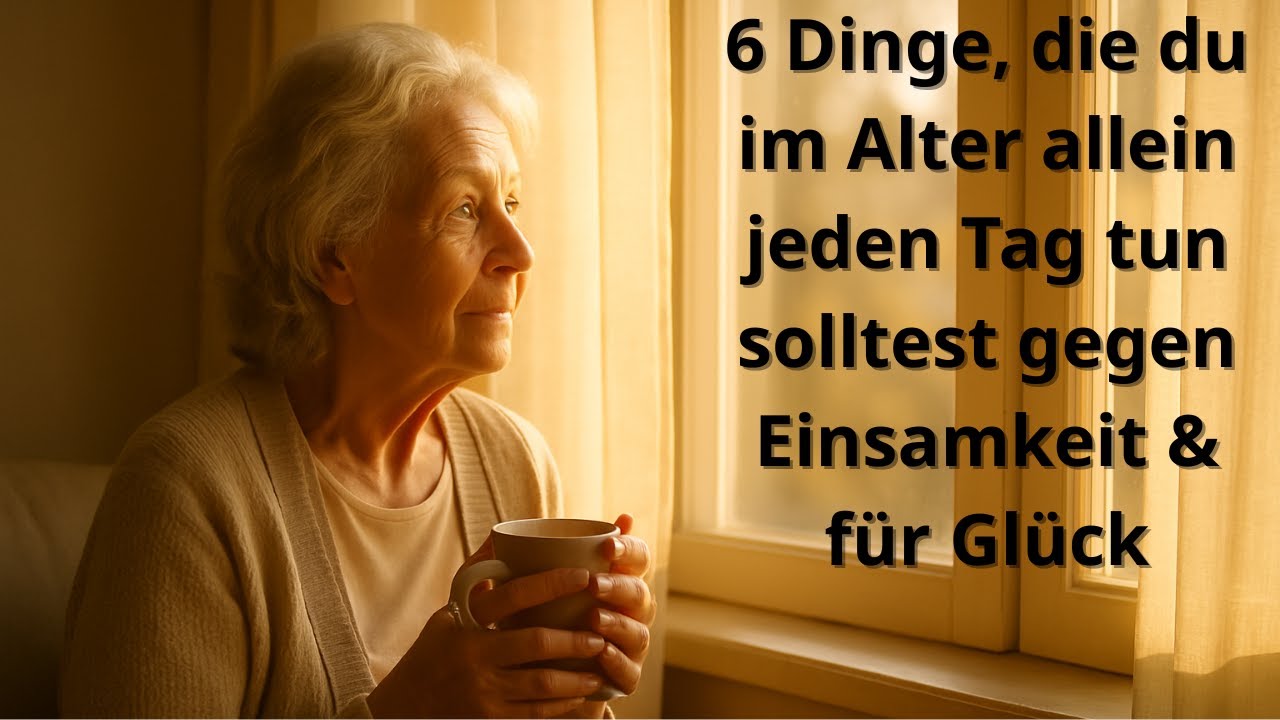 6 Dinge, die du im Alter allein jeden Tag tun solltest gegen Einsamkeit ...