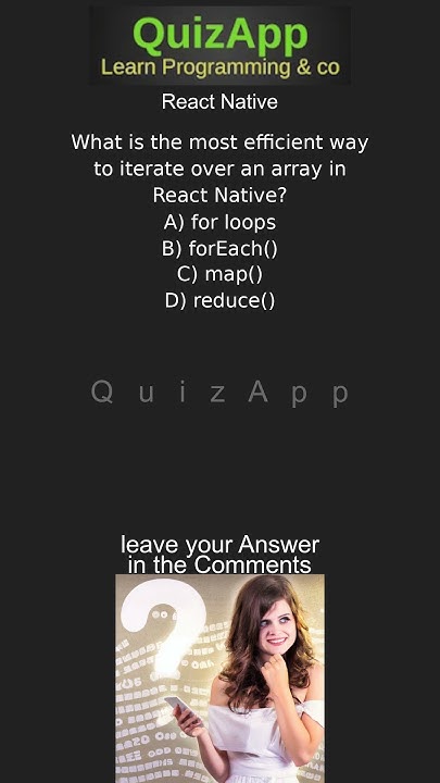 React Native What Is The Most Efficient Way To Iterate Over An Array In React Native Youtube