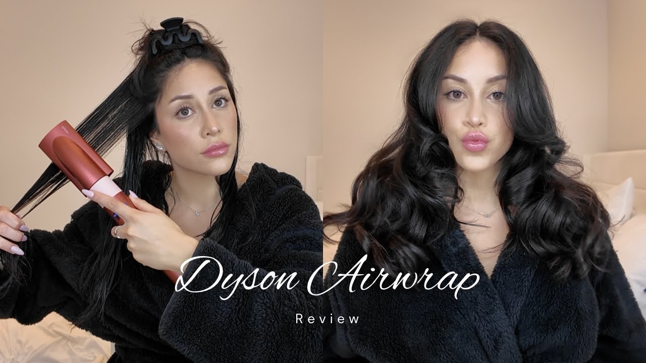 Dyson Airwrap on Wavy/Curly Hair 🎀🫶🏼 Blow out Tutorial - YouTube