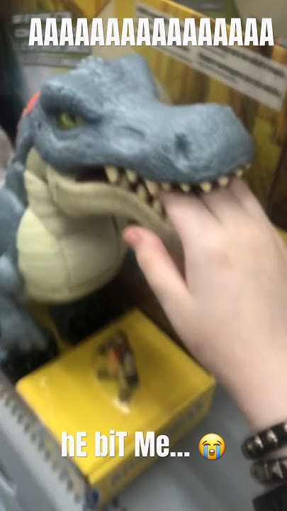 He bit my HAND!!! 😭 #shitpost #meme #walmart #funny #dinosaur#vlog ...