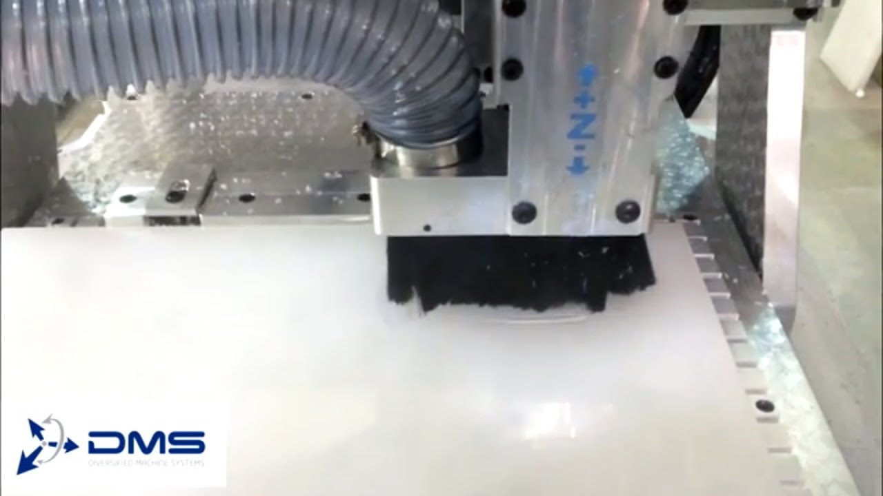 DMS Table Top Series Demo of the 3-Axis Office Machining Center - YouTube