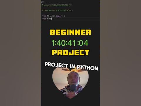 PYTHON MINI PROJECT | Digital Clock | for Beginners #programming #coding #python - YouTube