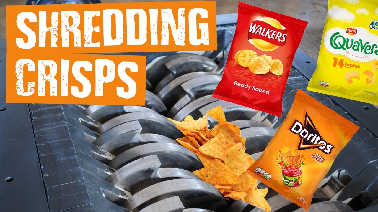 Shredding Chips (Crisps) - Shredding Stuff - YouTube