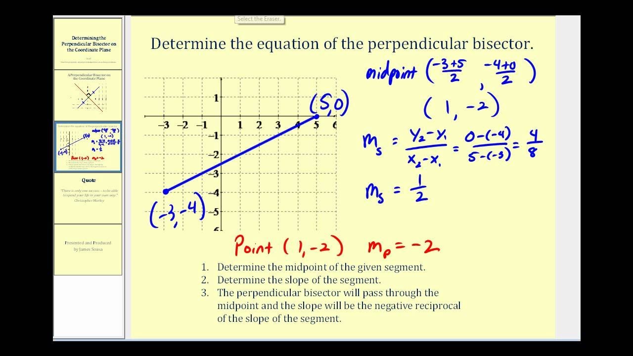 Bisectriz Perpendicular De Un Segmento En El Plano De Coordenadas YouTube Bisectriz Perpendicular De Un Segmento En El Plano De Coordenadas YouTube