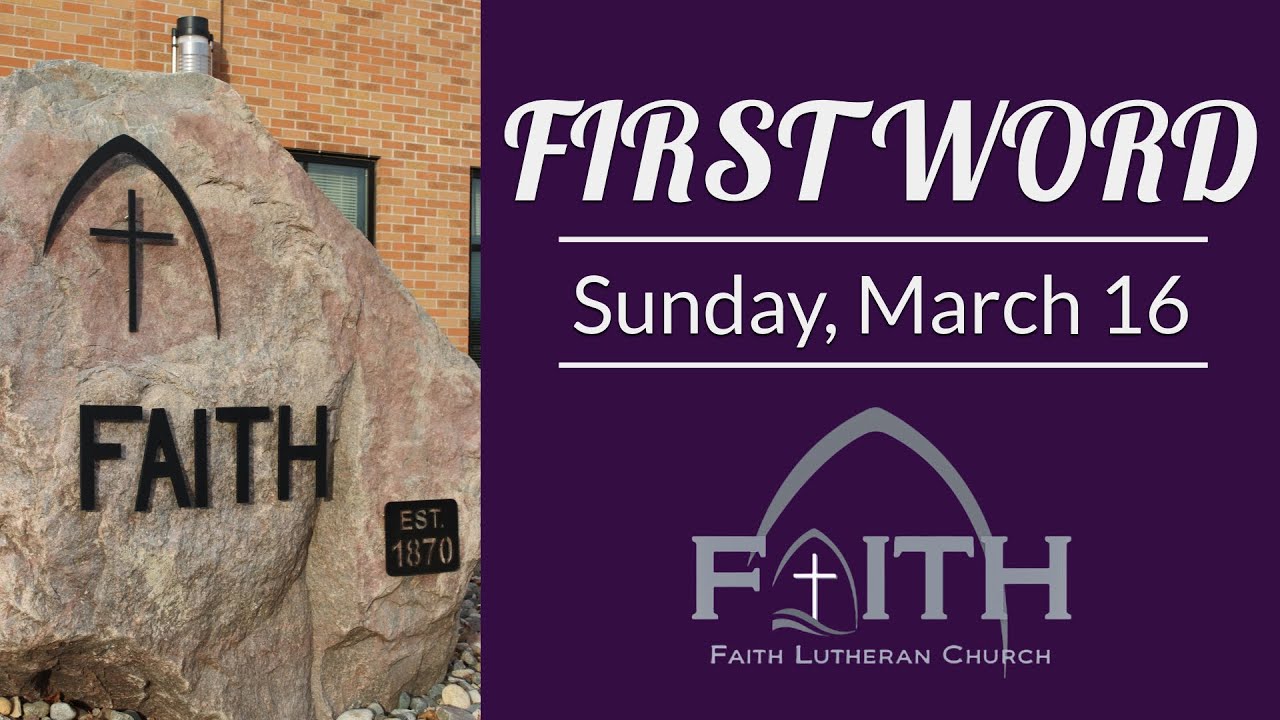 Sunday, March 16, 2025 First Word Worship - YouTube