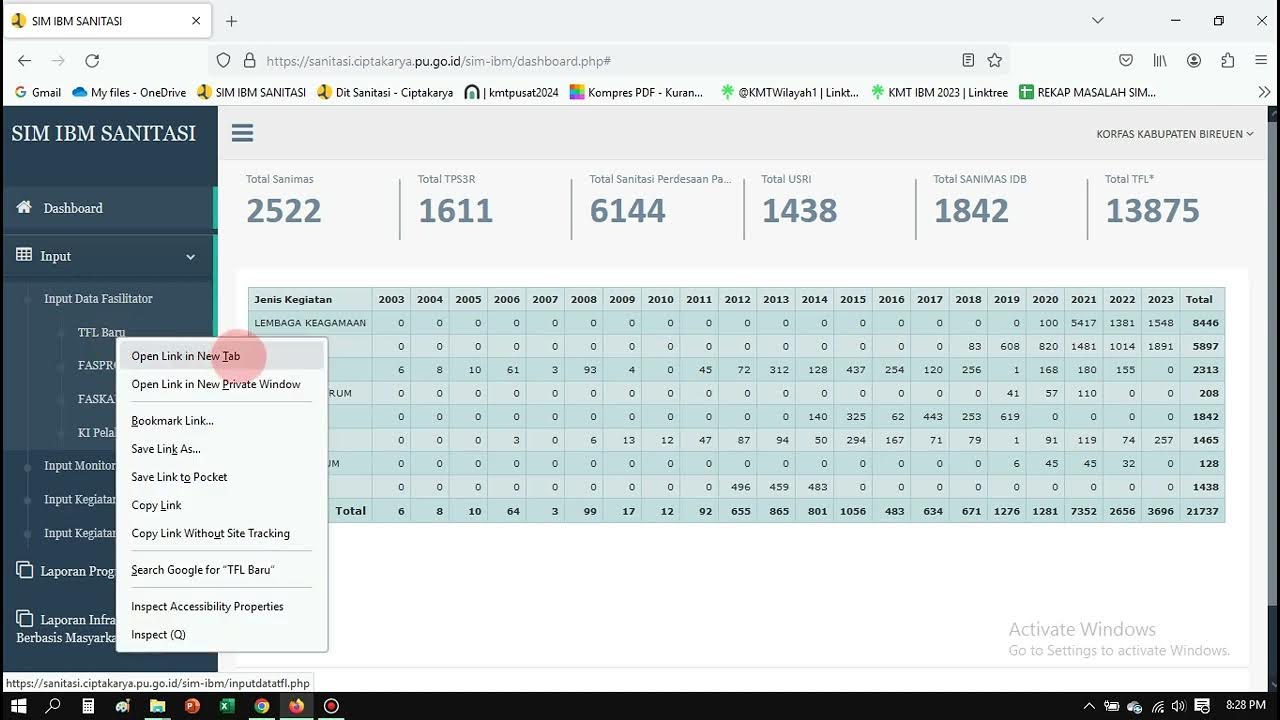 Tutorial SIM IBM Input Data Korfas,TFL dan KI LPK Kontraktual - YouTube