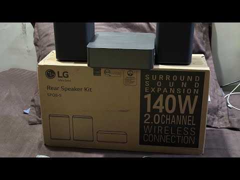 LG SPQ8-S Rear Speaker Kit (for LG Soundbar SC9S) Unboxing and First ...