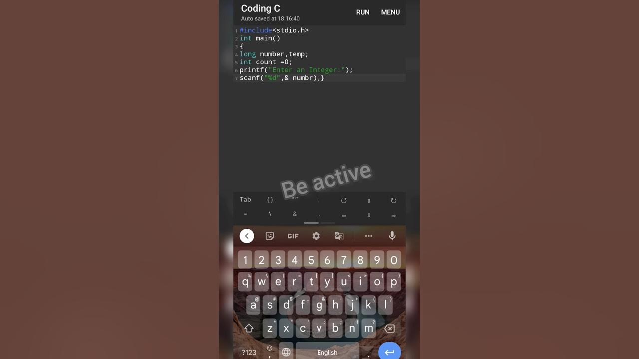 C Program to Count Number of Digits in an Integer | Be active #programming #coding - YouTube