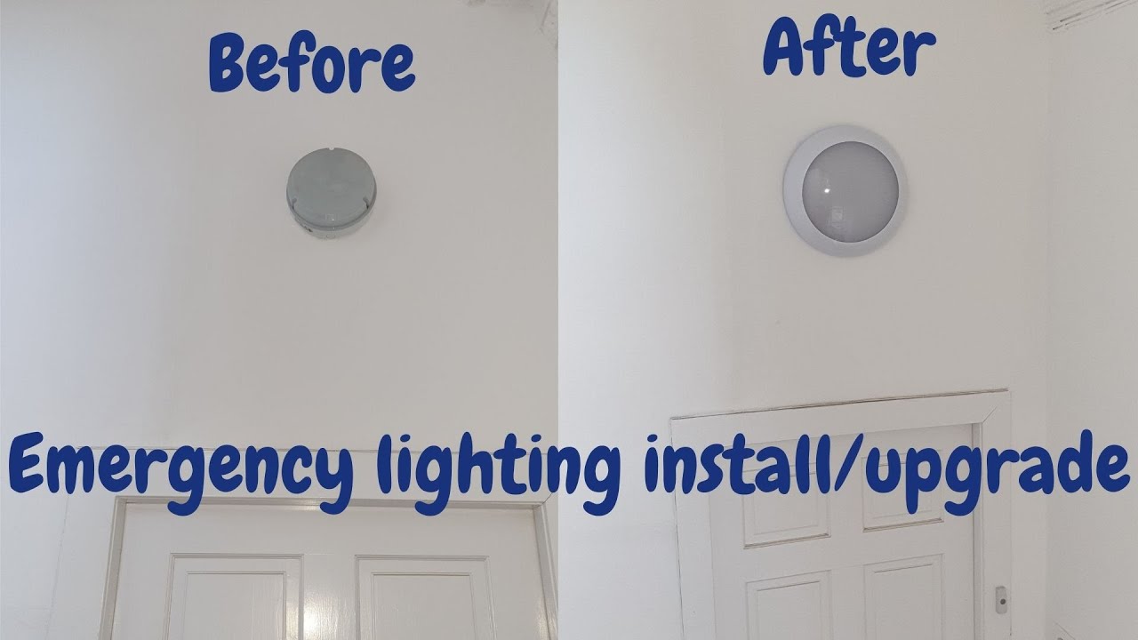 Emergency lighting install/upgrade | Electrician in Glasgow - YouTube
