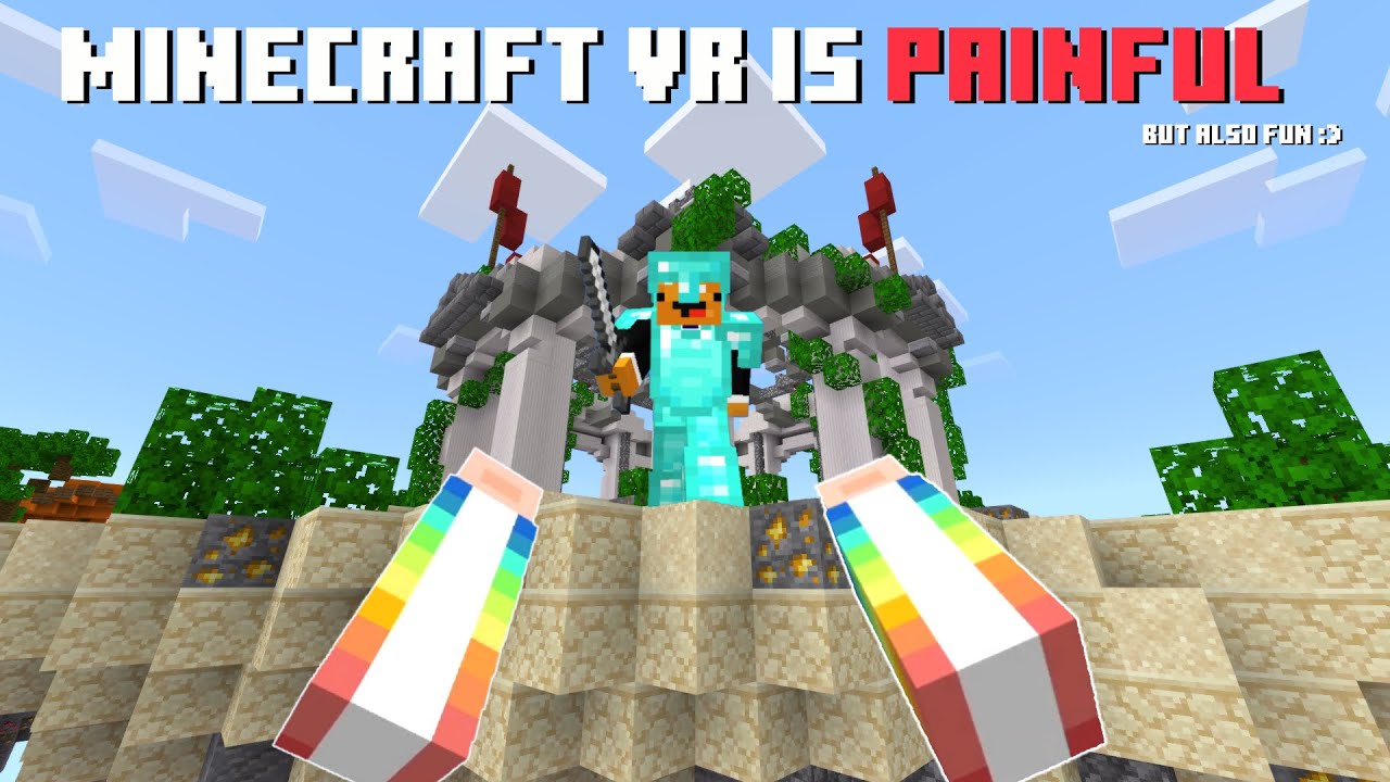 I Tried Minecraft In VR For The First Time... - YouTube