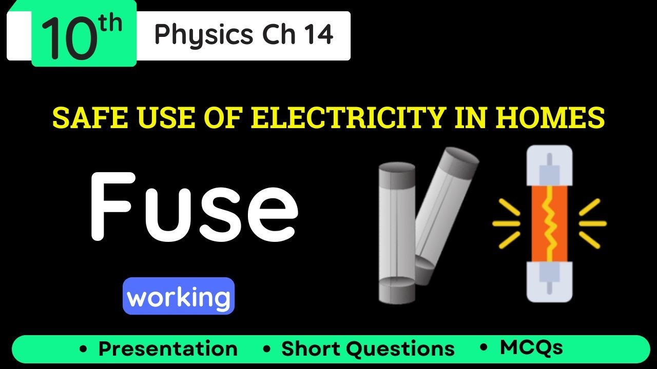 Fuse Class 10 Physics | Safe Use of Electricity in Homes Fuse Classn10 ...