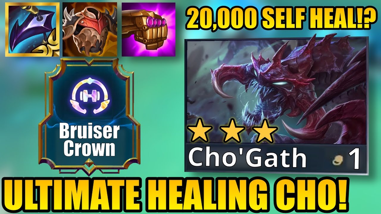 *STRONGEST* BRUISER CHO'GATH HEALS 20K HP PER ROUND!? | Teamfight ...