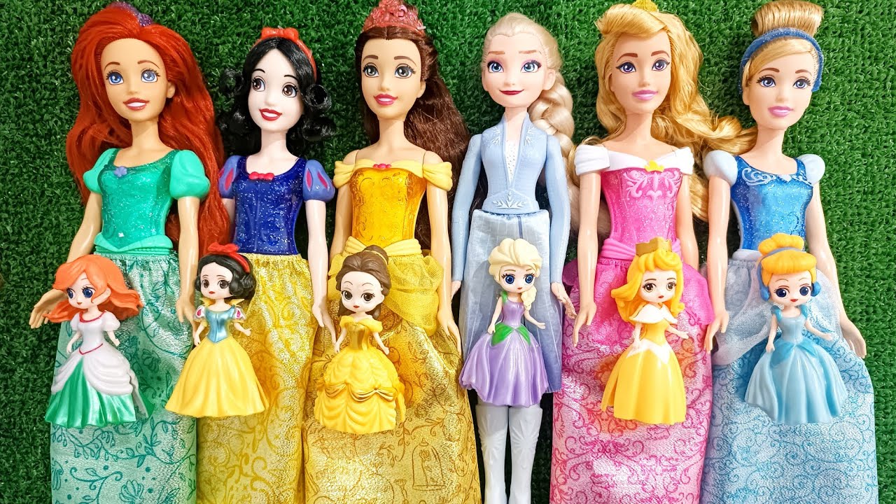ASMR Unboxing Mattel Disney Princess Spin & Reveal Surprise Dolls ...