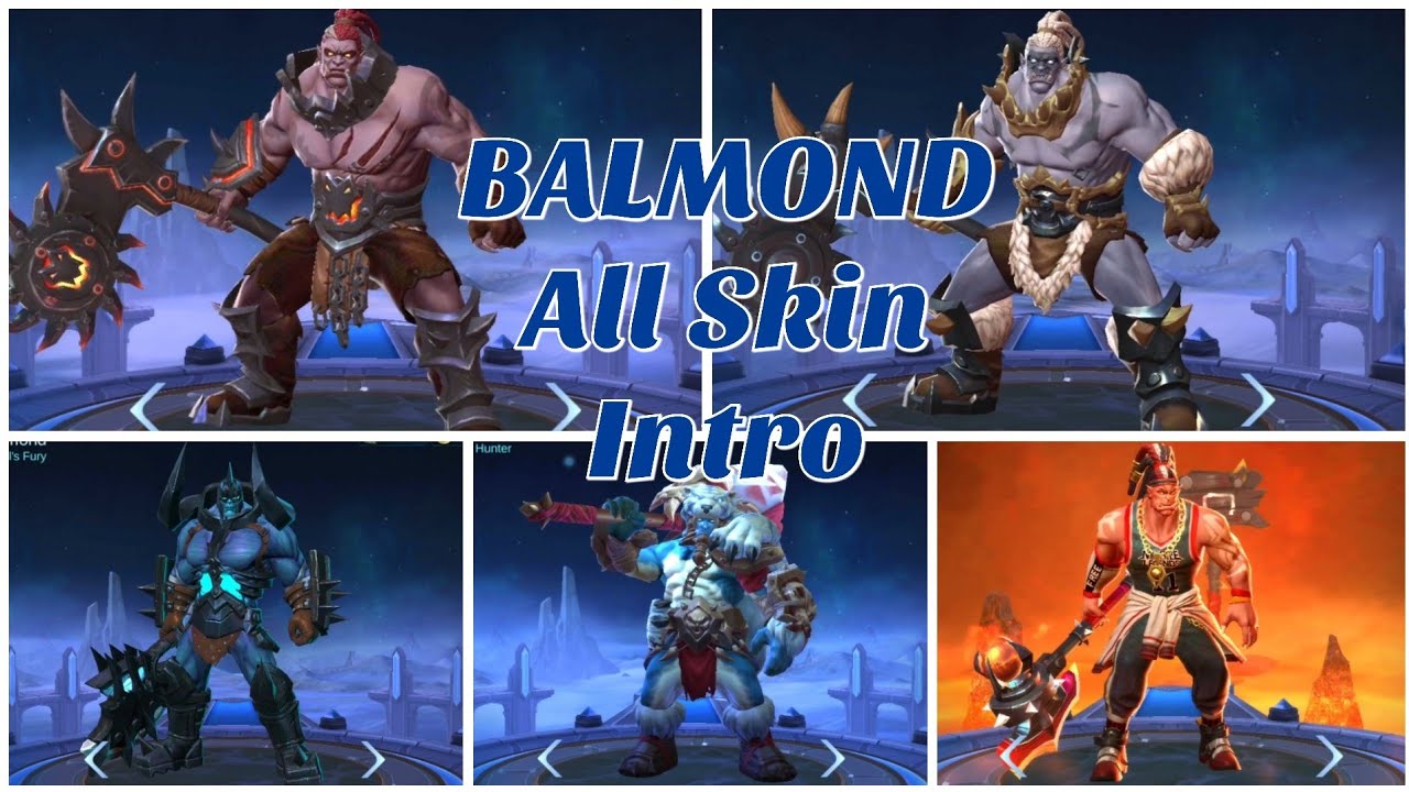 BALMOND ALL SKIN INTRO MOBILE LEGENDS - YouTube