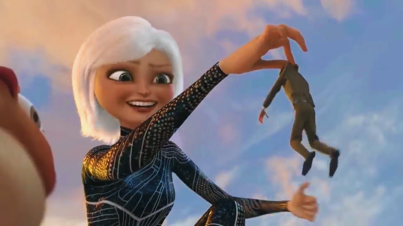 Girl becomes giant and saves the world from aliens | Monsters vs aliens ...