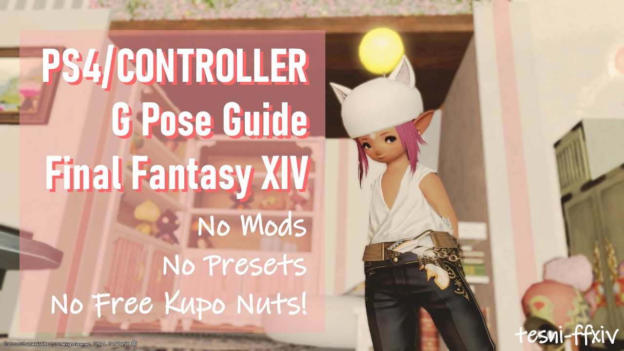 FFXIV G Pose Guide for PS4/Controller. No mods, no presets, no free ...