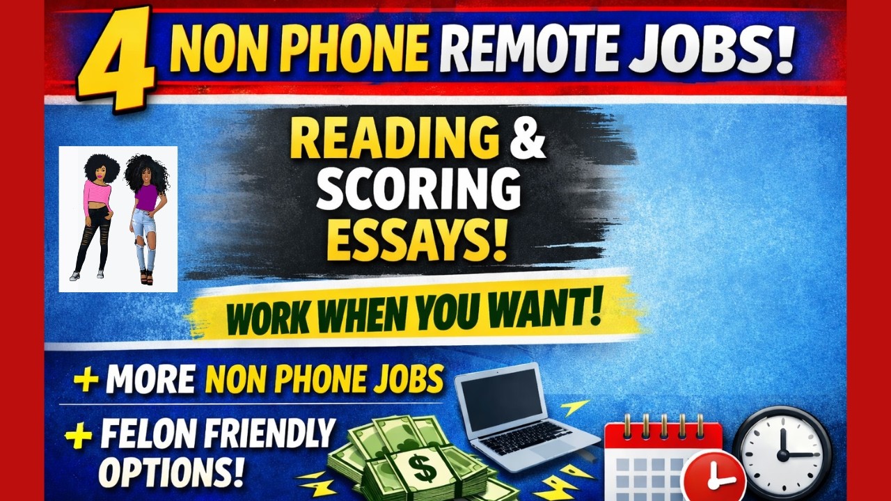 Easy Non-Phone Remote Jobs | Essay Scoring & Medical Claims Processing ...