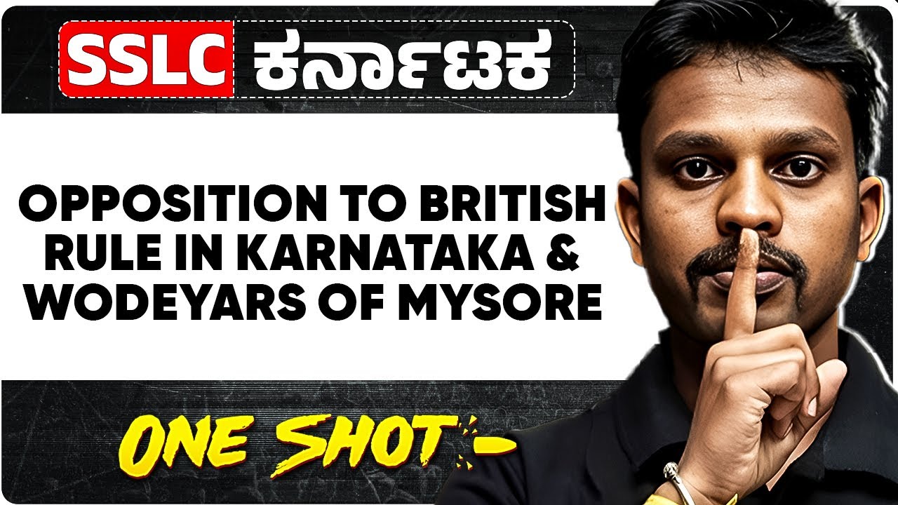 Opposition to British Rule in Karnataka and Woodyear's of Mysore in One ...
