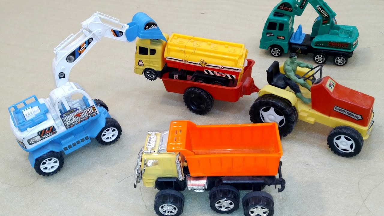 Kids Toys, Toy Helicopter, JCB Excavator Video, Dumper Truck Tractor ...