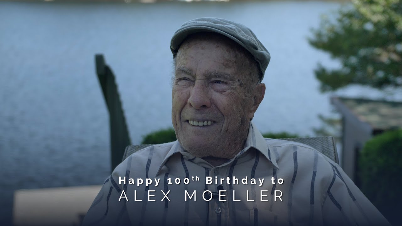 Baysville Resident, Alex Moeller Turns 100 Years Old - YouTube