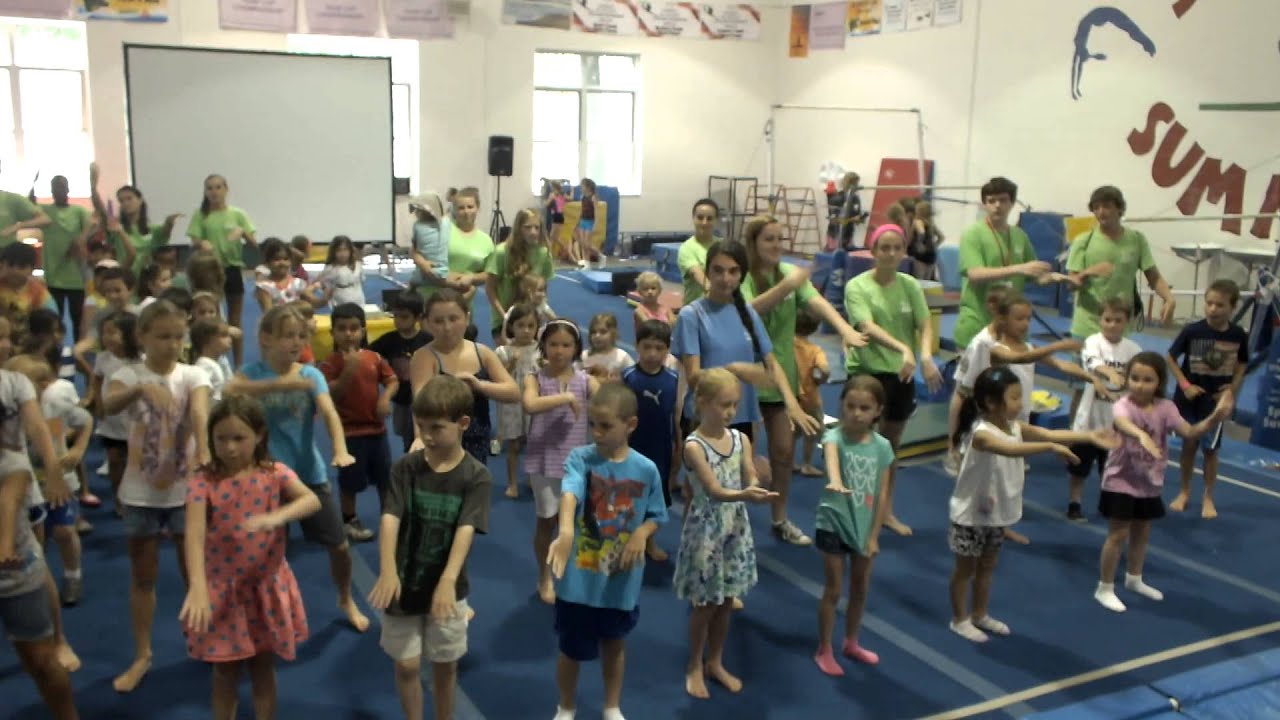 SummerFun Campers Dance to "Tiki Tiki Tiki Room Macarena" - YouTube