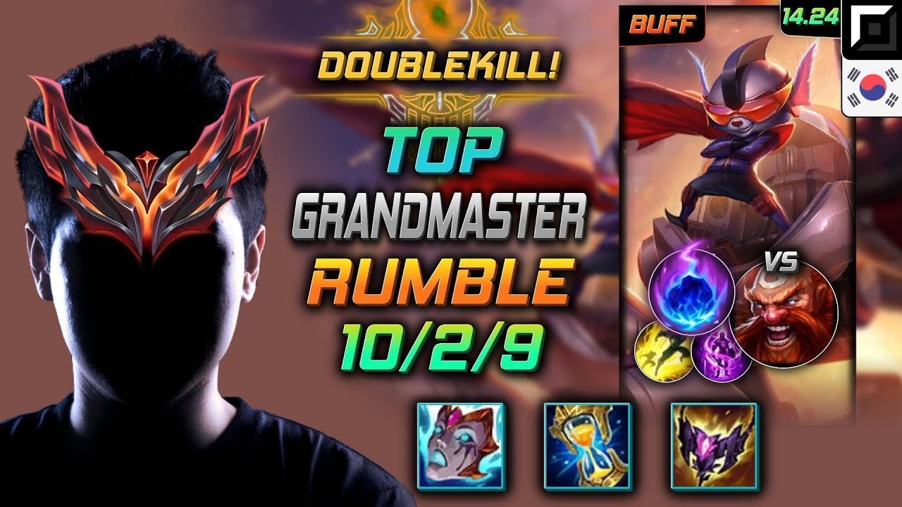 럼블 탑 템트리 룬 리안드리 유성 - Rumble Top - 롤 KR 천상계 패치 14.24 - YouTube