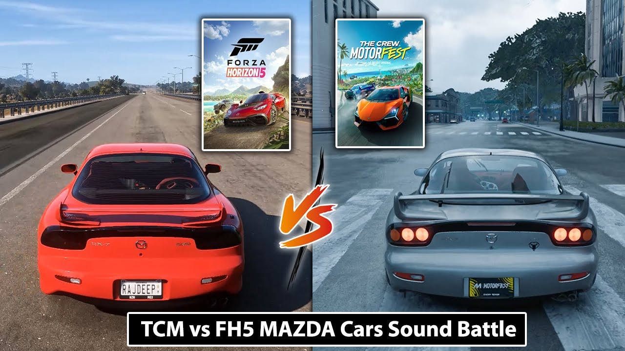 THE CREW MOTORFEST VS FORZA HORIZON 5 Mazda JDM'S ICONS SOUND BATTLE # ...