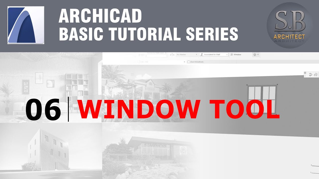 Archicad Basic Tutorial 06 - Window Tool - YouTube