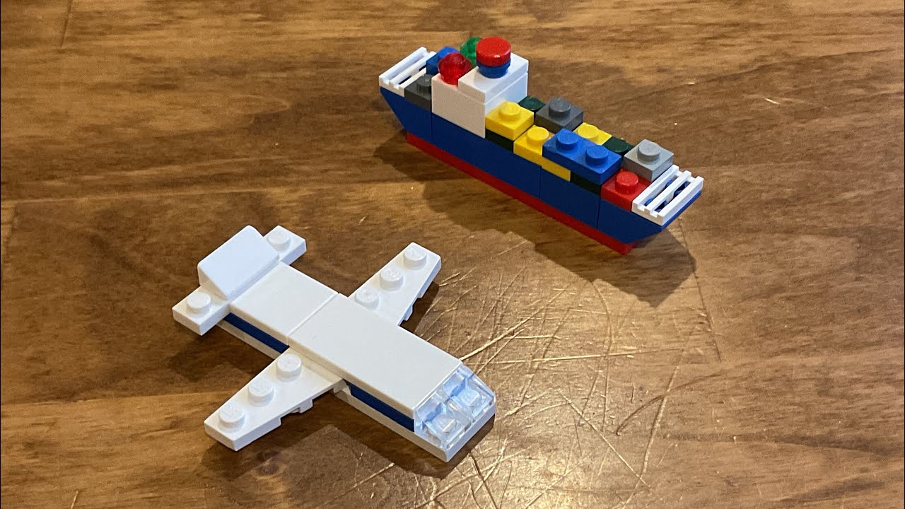 Lego Plane Crashes Into Lego Cargo Ship… (Stop Motion) - YouTube