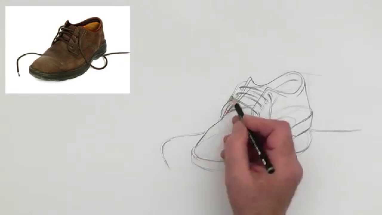 How to draw a shoe (quick version) - YouTube